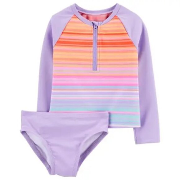 OshKosh B'gosh | Swim | New Oshkosh Bgosh Long Sleeve Half Zip 2 Piece ...